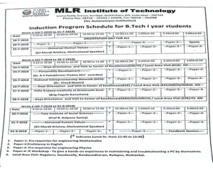 Students Activities - MLRIT
