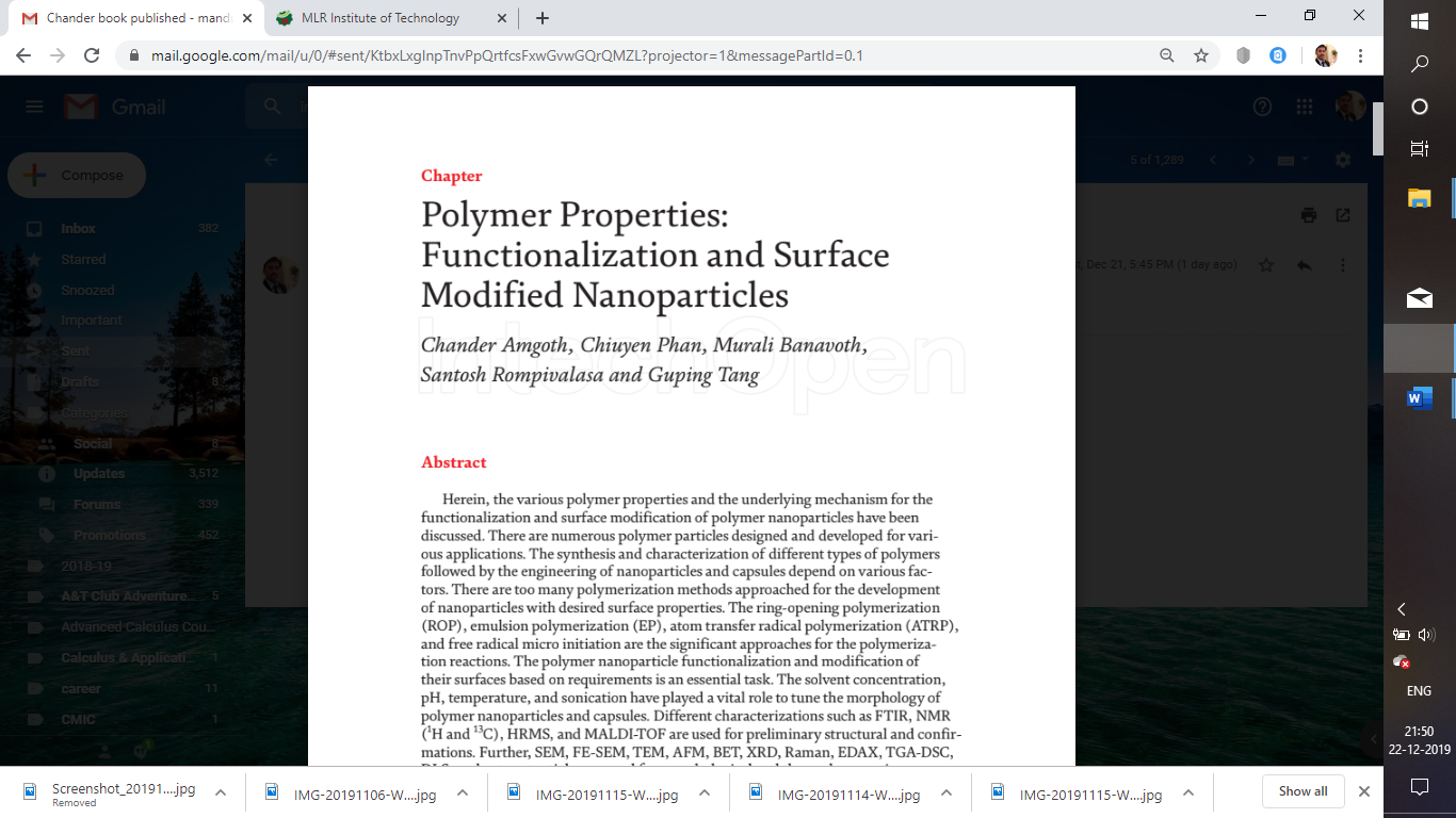 Faculty Achivements - MLRIT